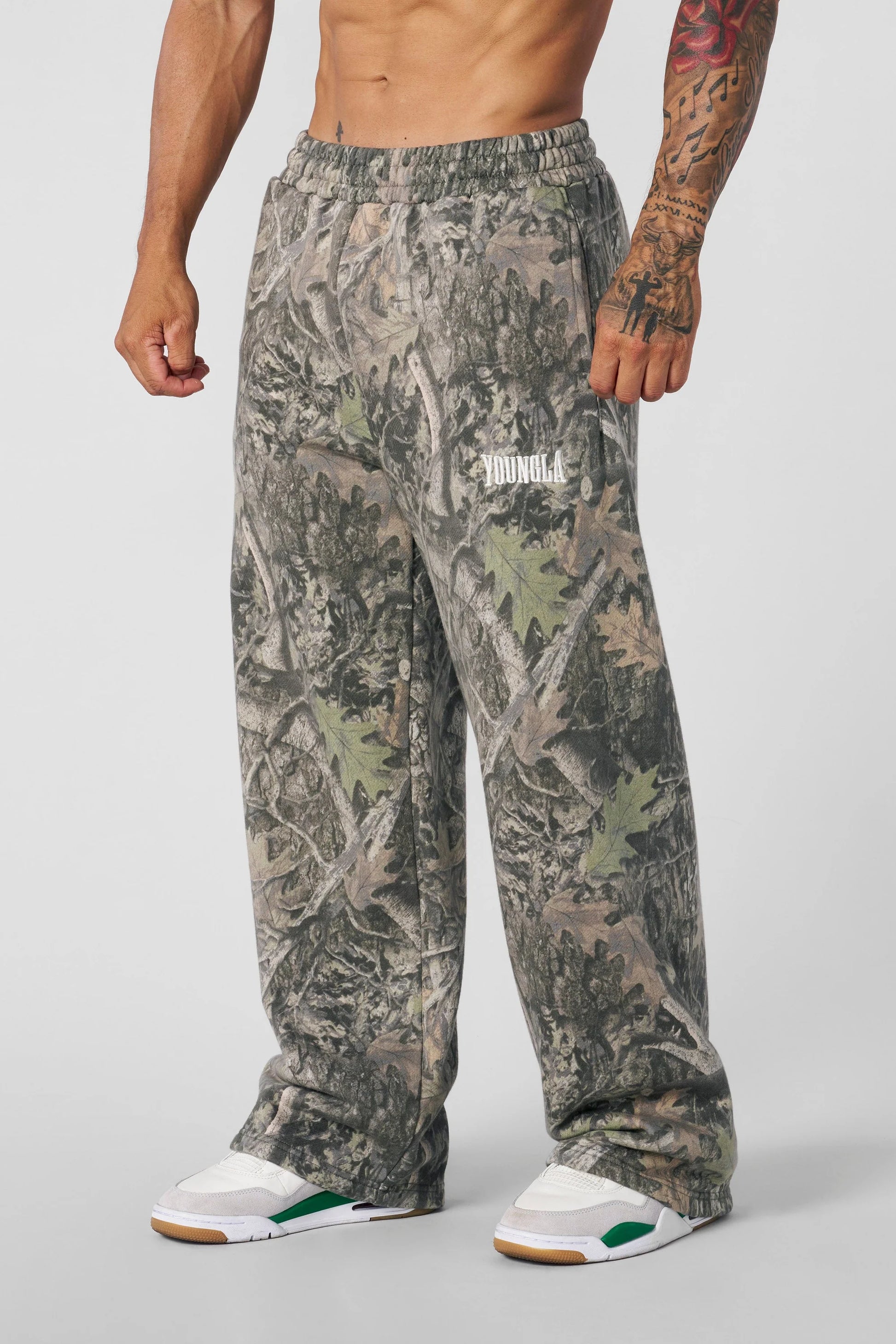 2133 - Tree Camo Baggy Sweats | Green Tree Camo – ComeOnBro