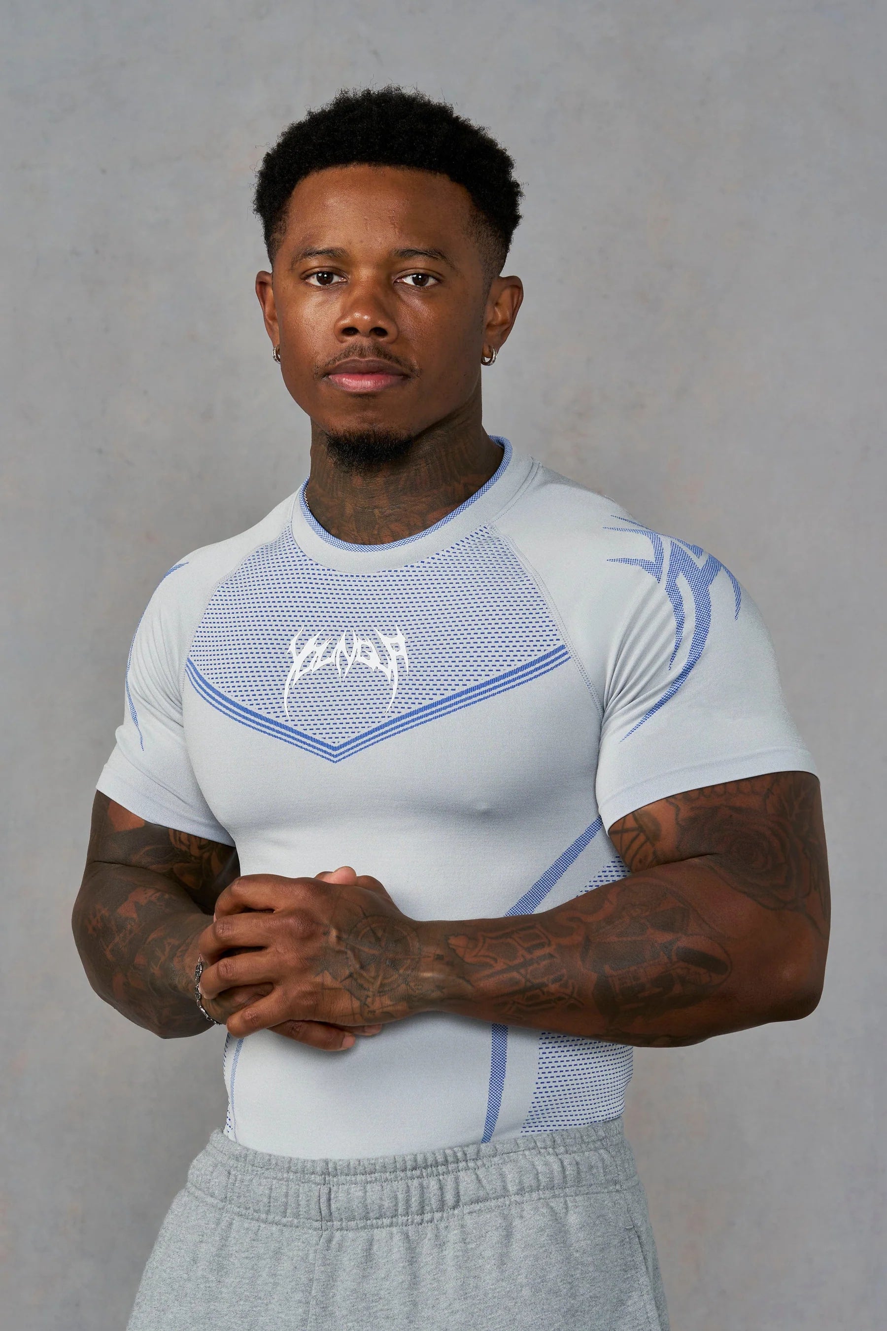 4065 - Warrior X | Grey/Blue – ComeOnBro