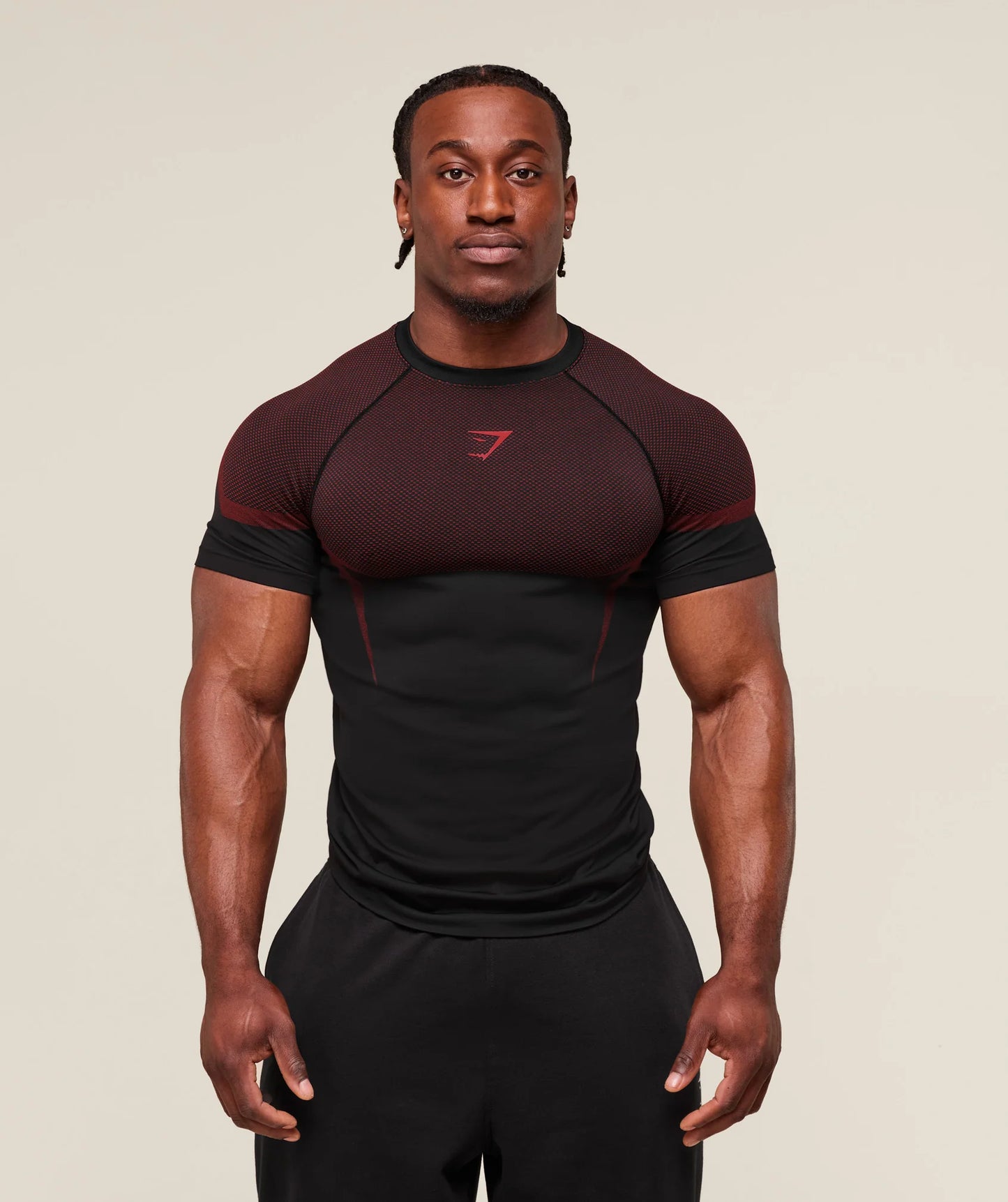 Onyx 5.0 Seamless T-Shirt | Black/Carmine Red – ComeOnBro